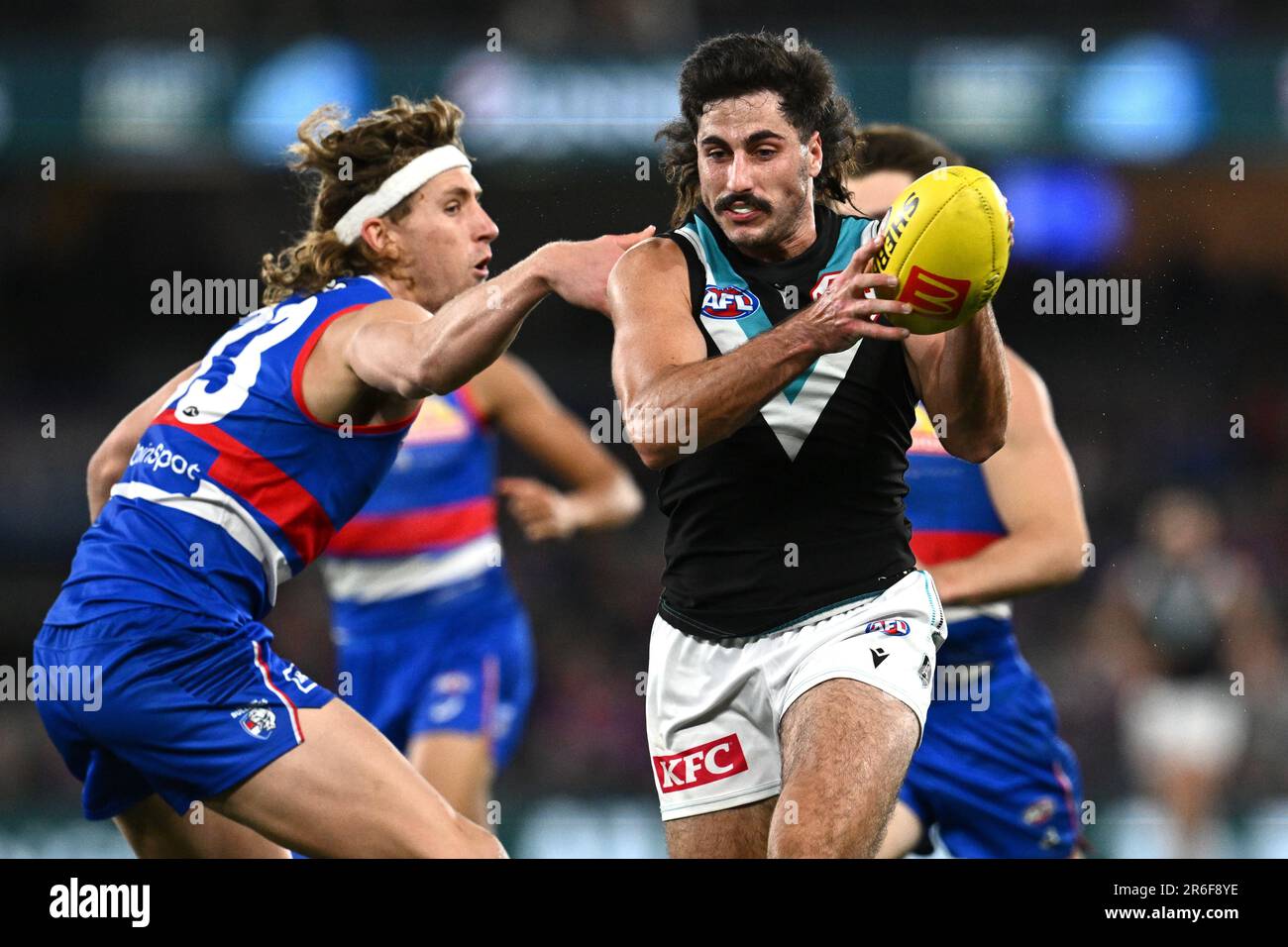 Melbourne, Australia. 09th June, 2023. Lachie Jones of Port Adelaide ...
