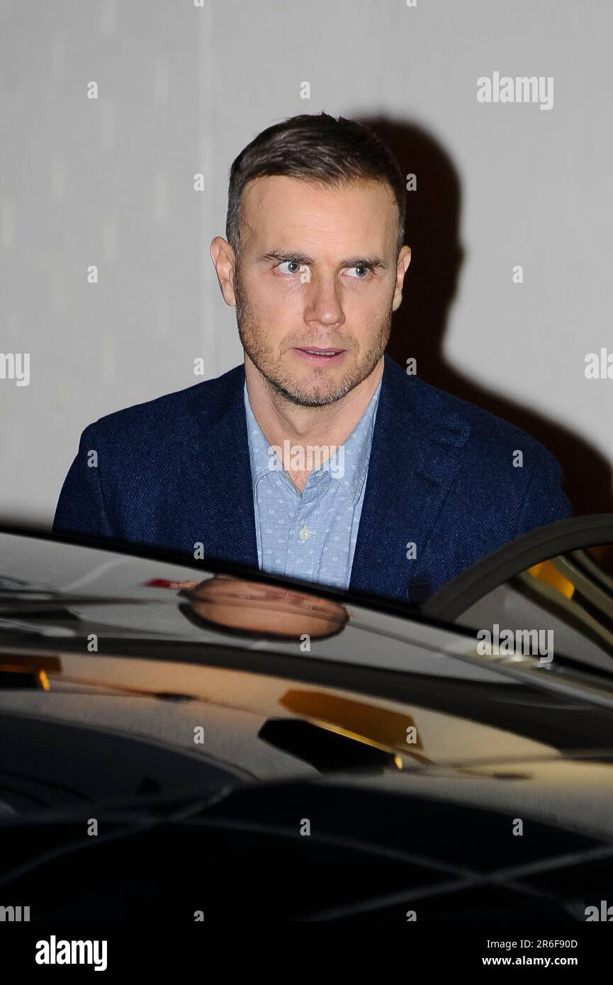 Gary Barlow leaves X factor at Fountain studios in Wembley, London ...