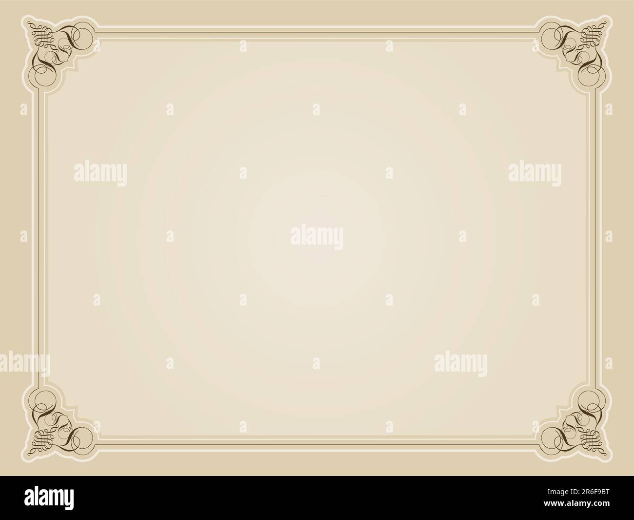 Vintage style decorative border in sepia tones Stock Vector Image & Art ...