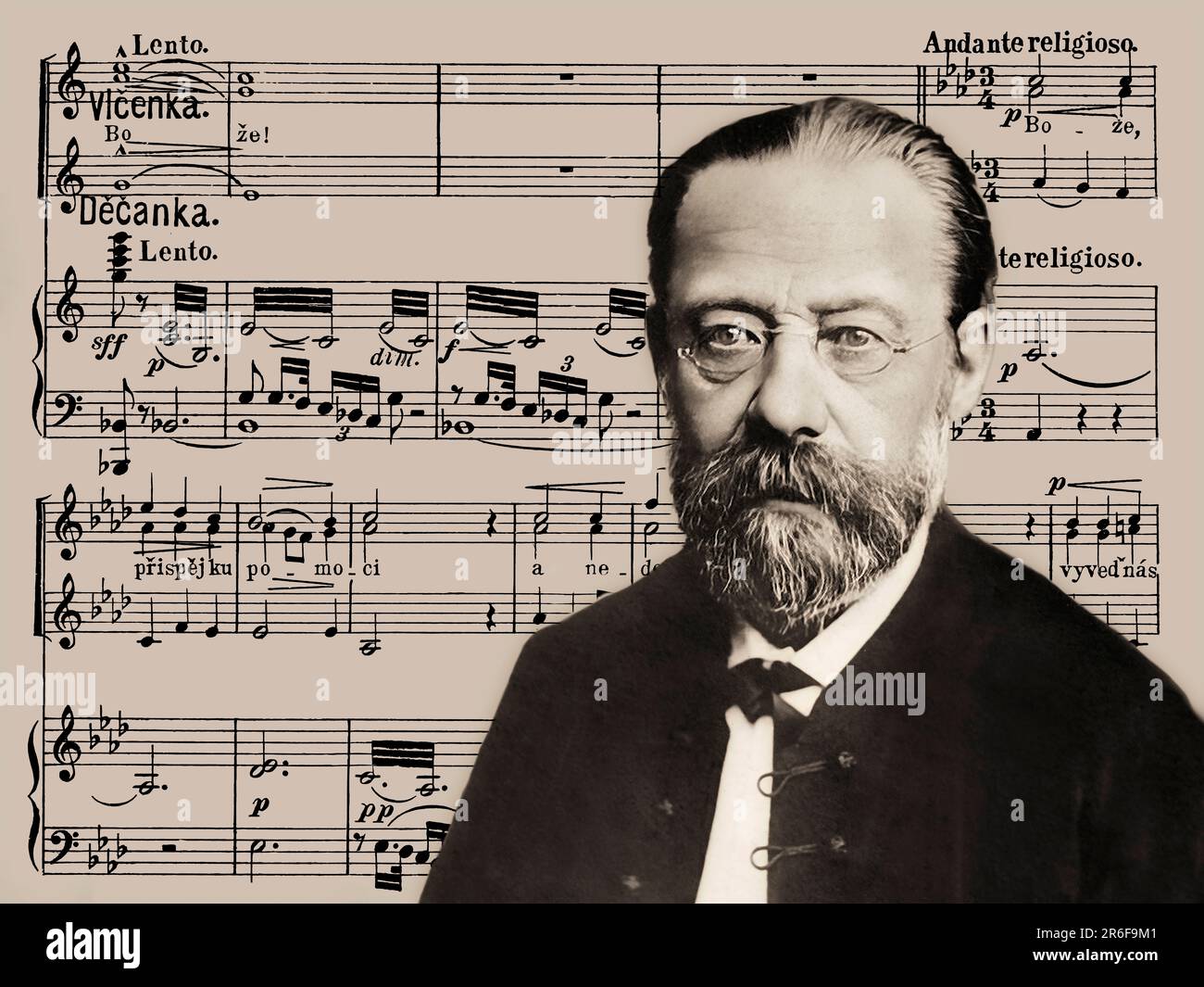 Bedřich Smetana, 1824 – 1884, Czech composer, digital edited according ...