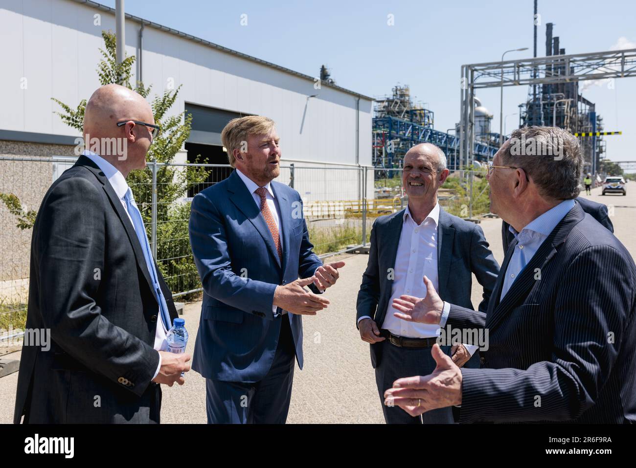 GELEEN - King Willem-Alexander during a working visit to the ...