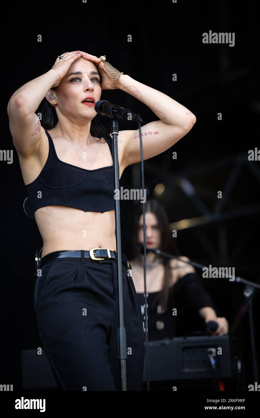 Oslo, Norway. 08th June, 2023. The French singer and songwriter Jehnny Beth performs a live ...