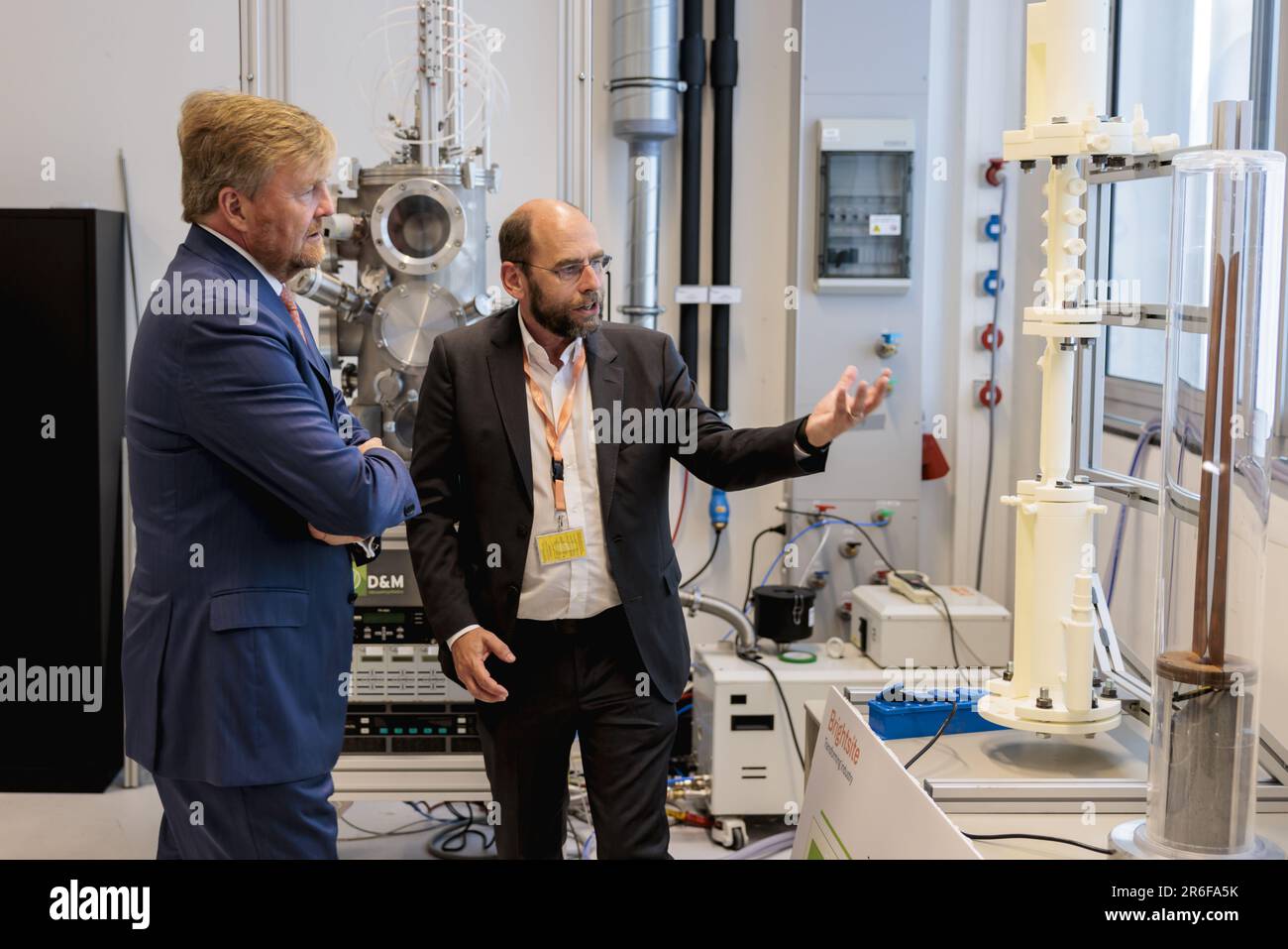 GELEEN - King Willem-Alexander during a working visit to the ...