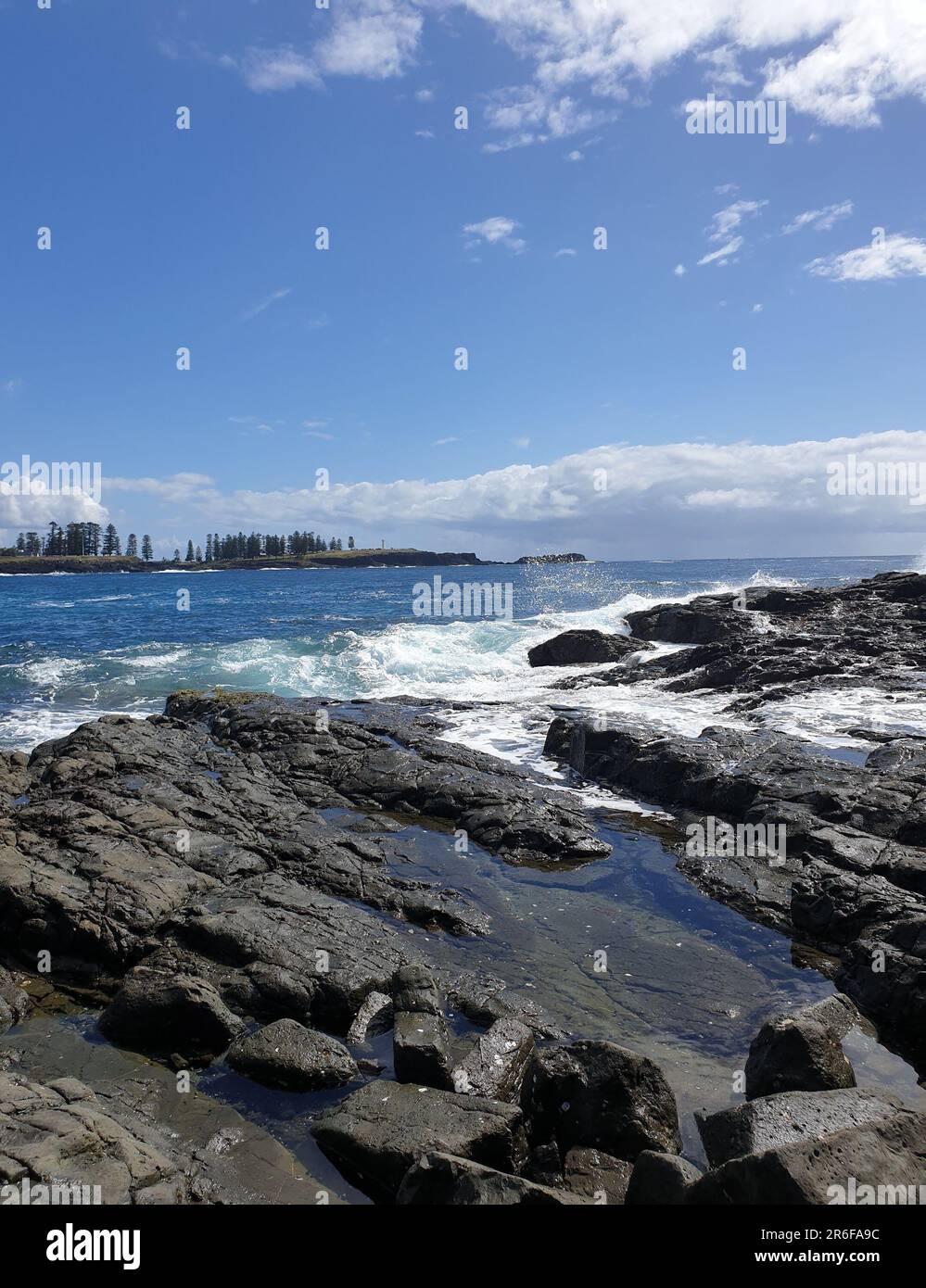 A scenic landscape featuring an array of rocks situated at the ...