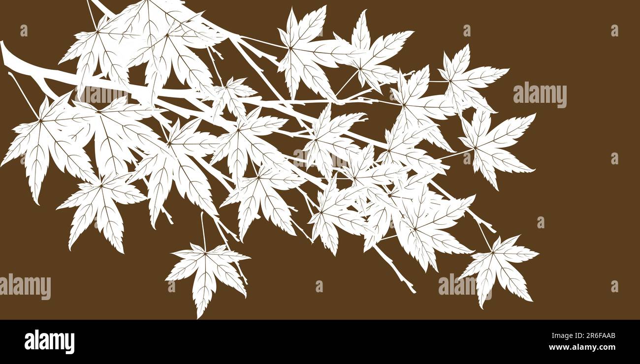 Abstract tree with autumn leaves vector illustration Stock Vector Image ...