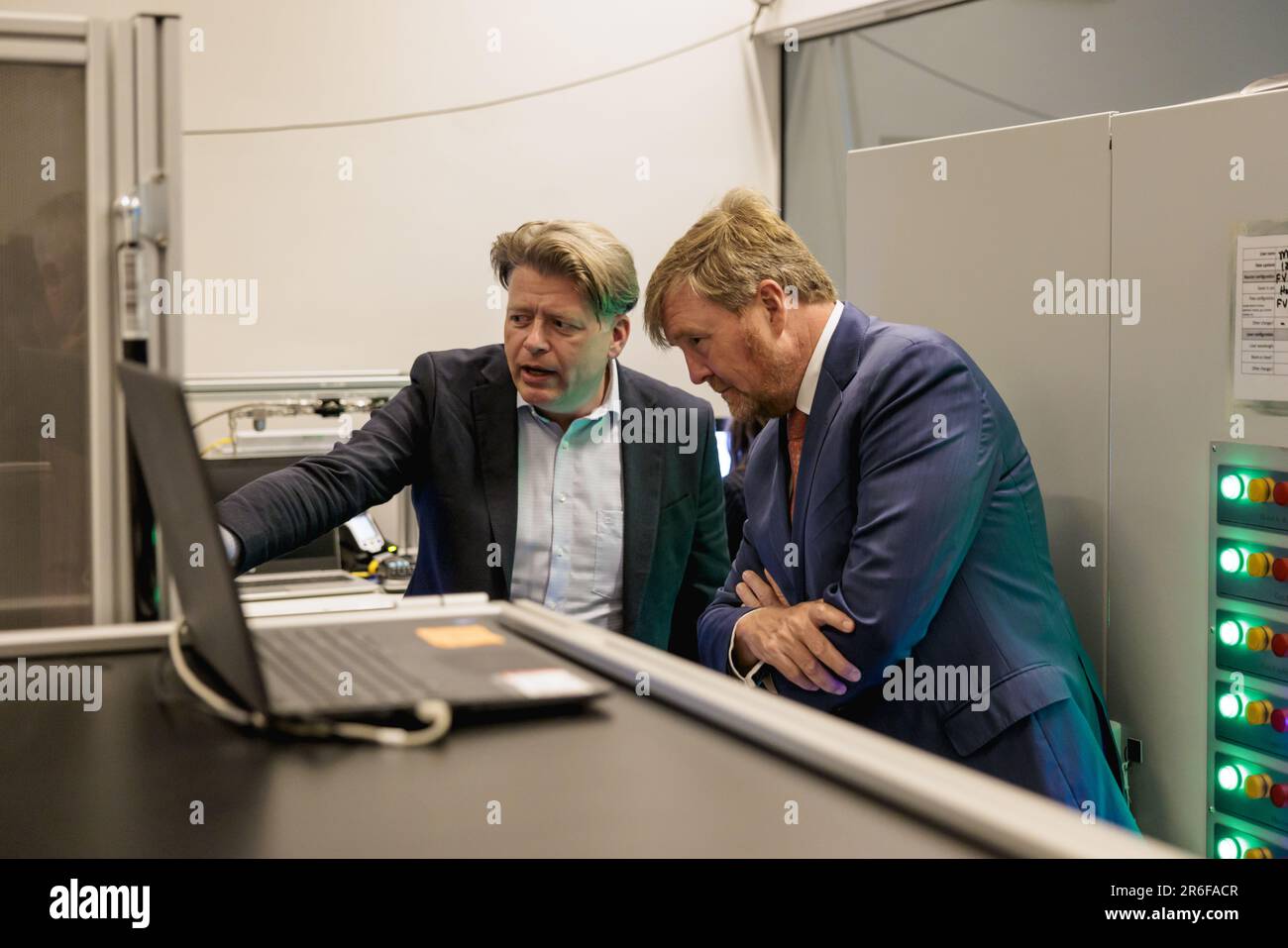 GELEEN - King Willem-Alexander during a working visit to the ...
