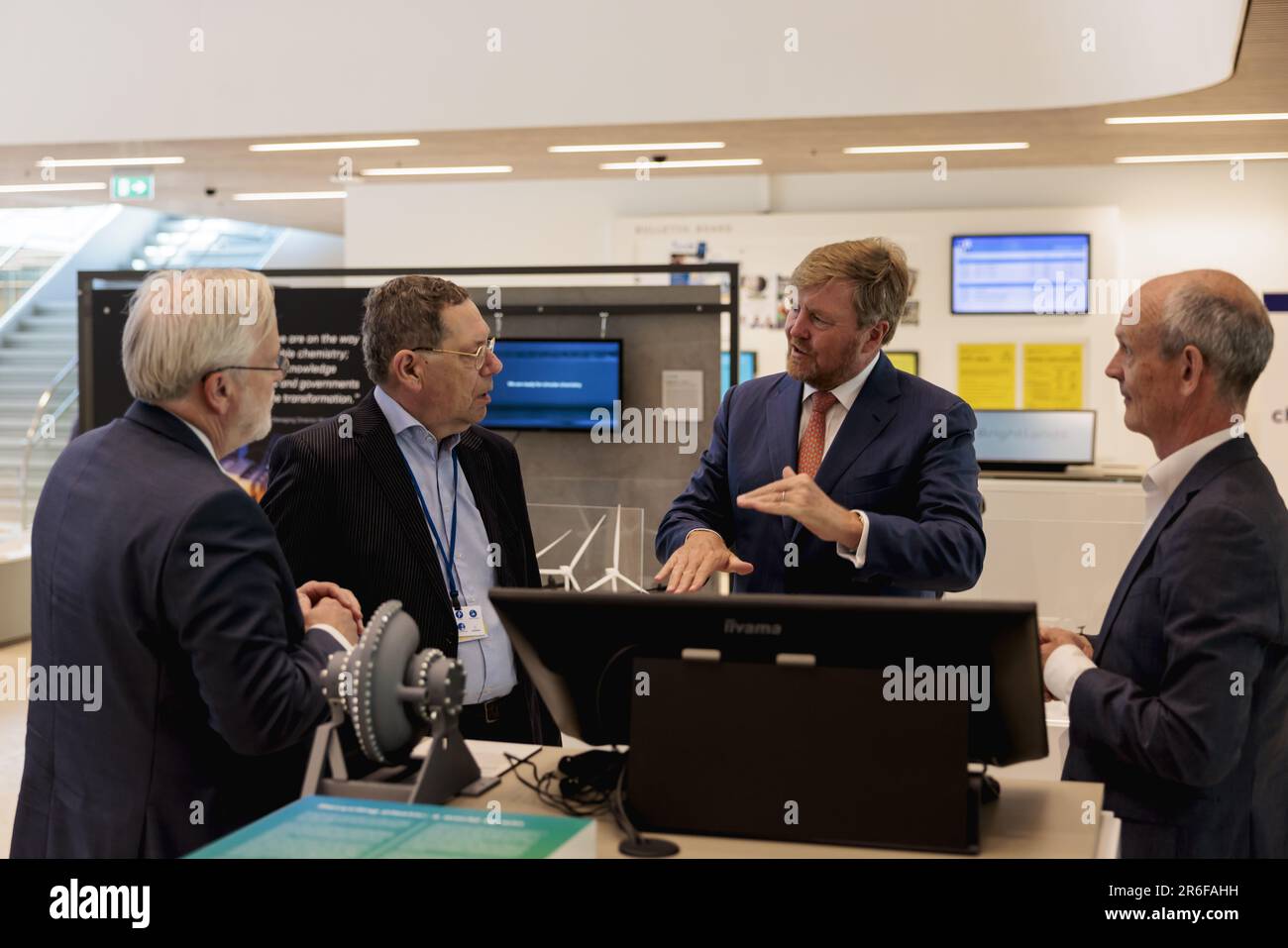 GELEEN - King Willem-Alexander during a working visit to the ...