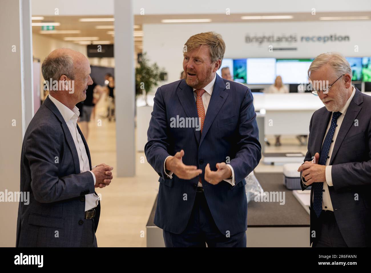GELEEN - King Willem-Alexander during a working visit to the ...