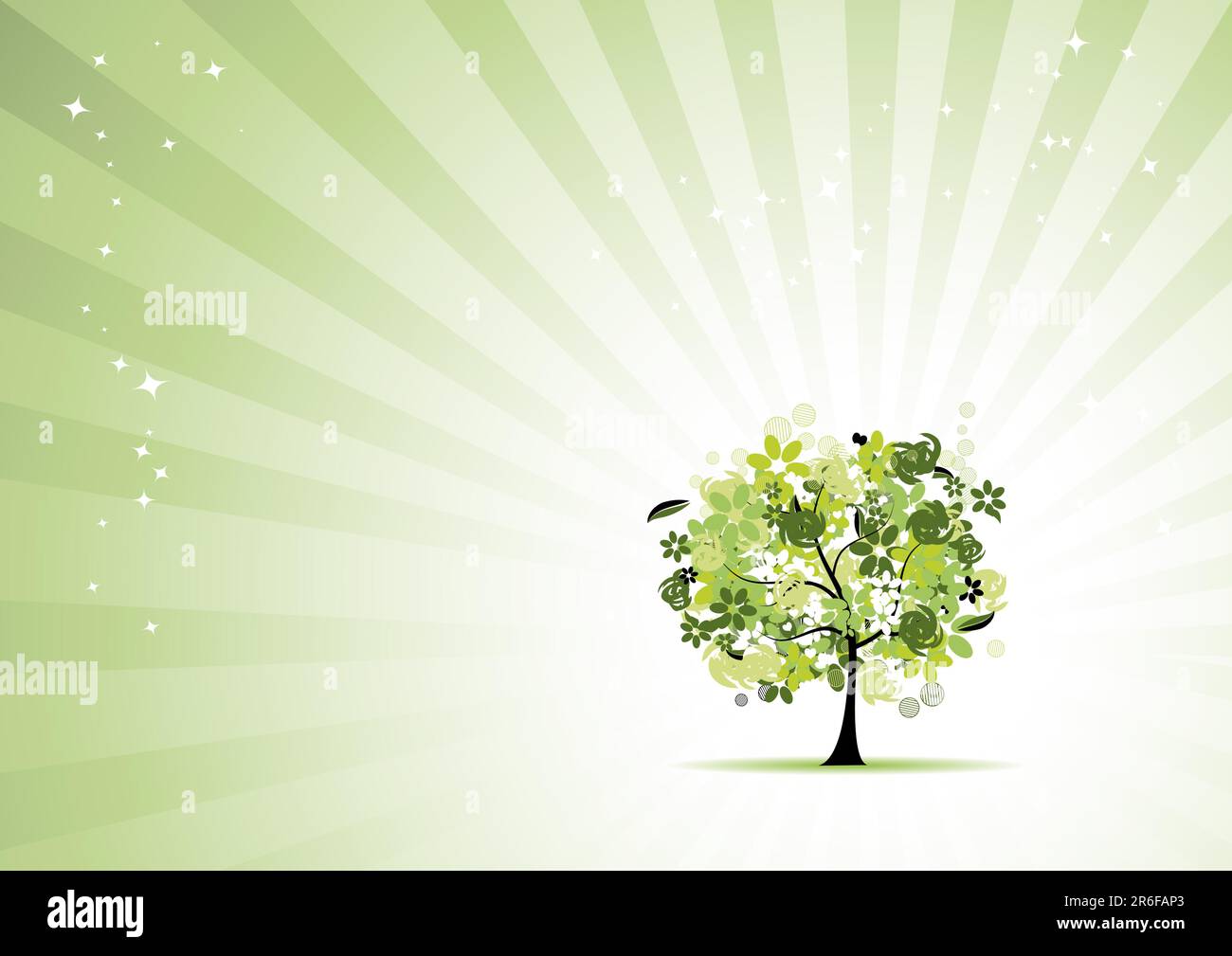 Floral tree beautiful Stock Vector Image & Art - Alamy