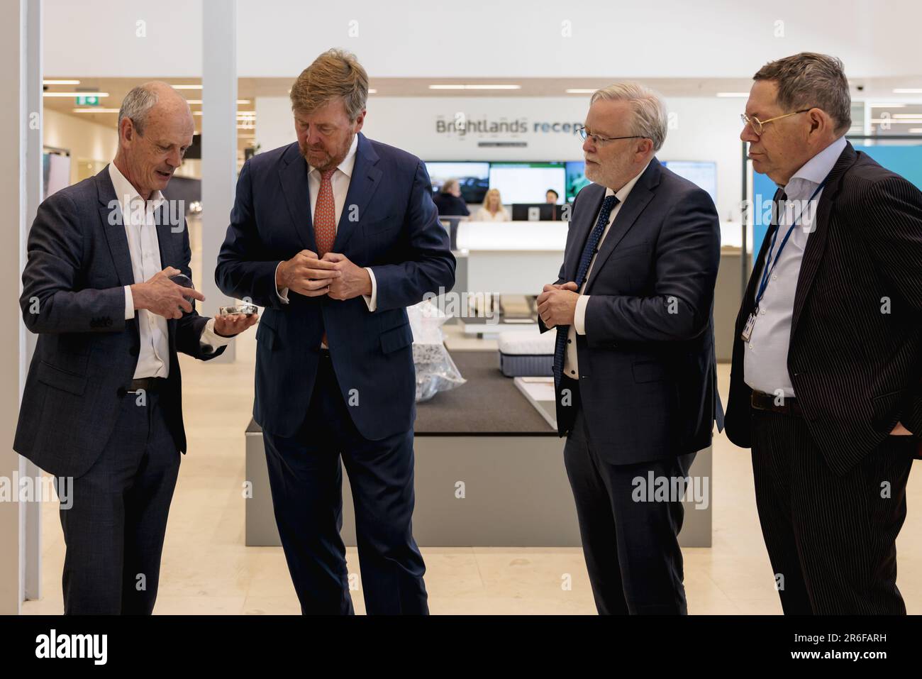 GELEEN - King Willem-Alexander during a working visit to the ...