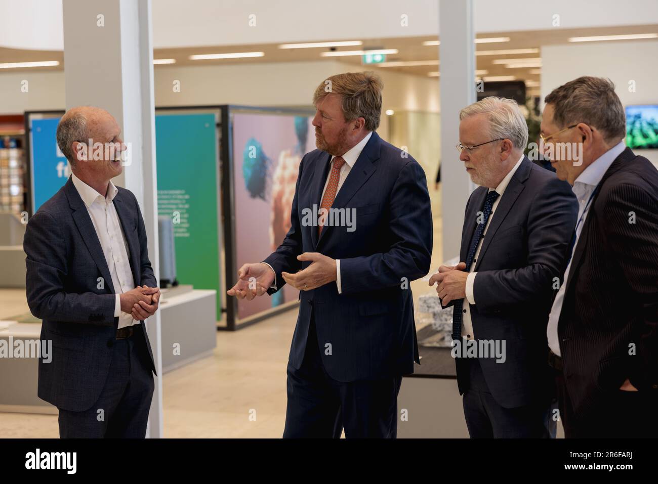 GELEEN - King Willem-Alexander during a working visit to the ...