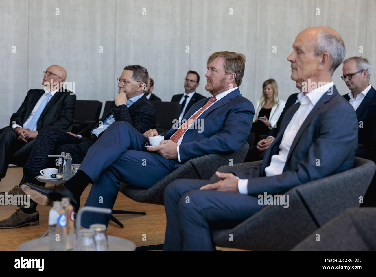 GELEEN - King Willem-Alexander during a working visit to the ...