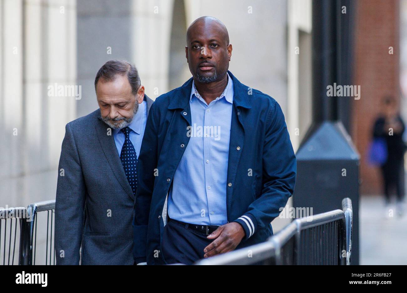 London, UK. 9th June, 2023. Tram driver, Alfred Dorris, arrives at the ...