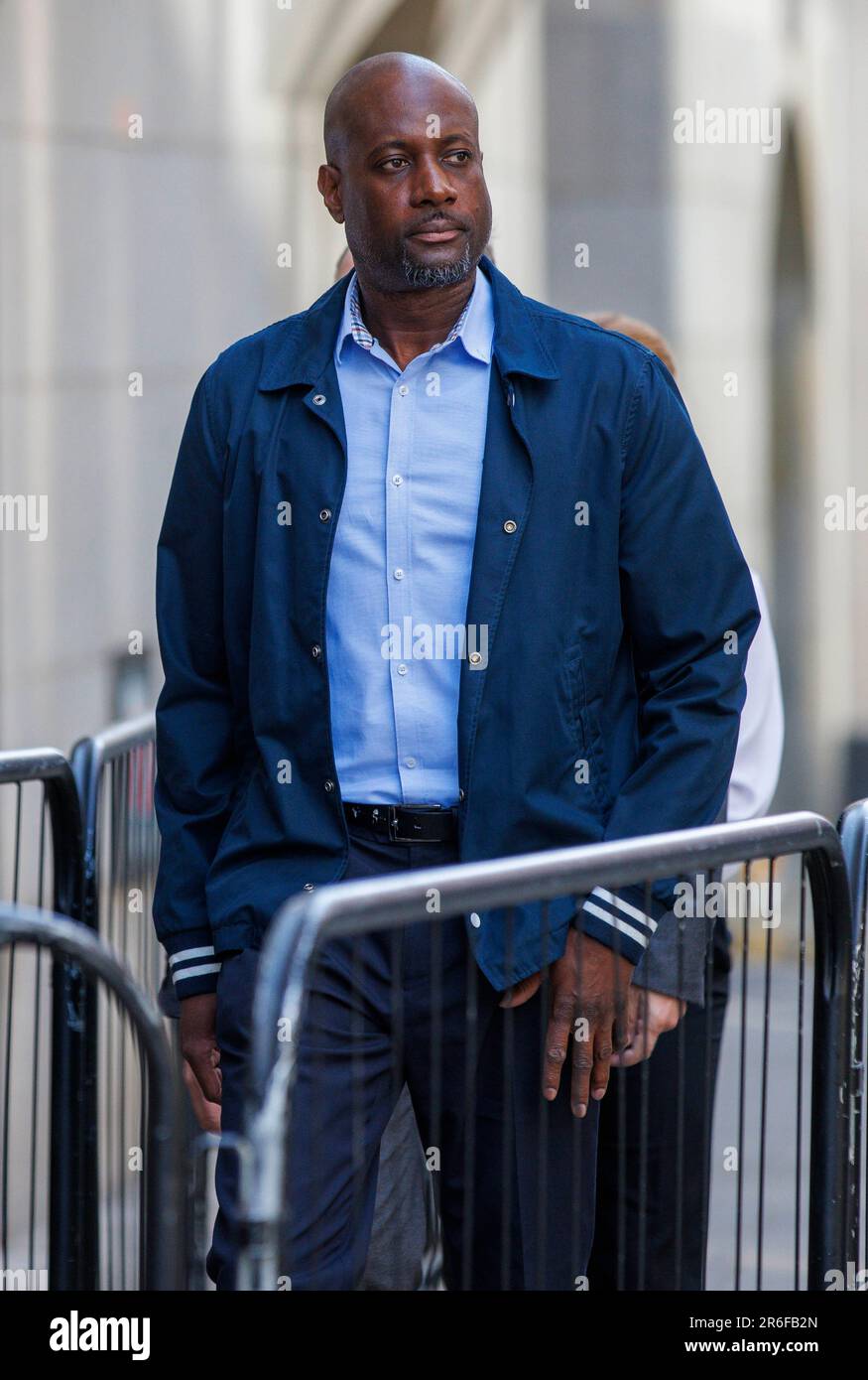 London, UK. 9th June, 2023. Tram driver, Alfred Dorris, arrives at the ...