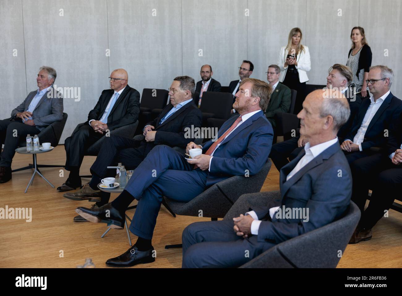 GELEEN - King Willem-Alexander during a working visit to the ...