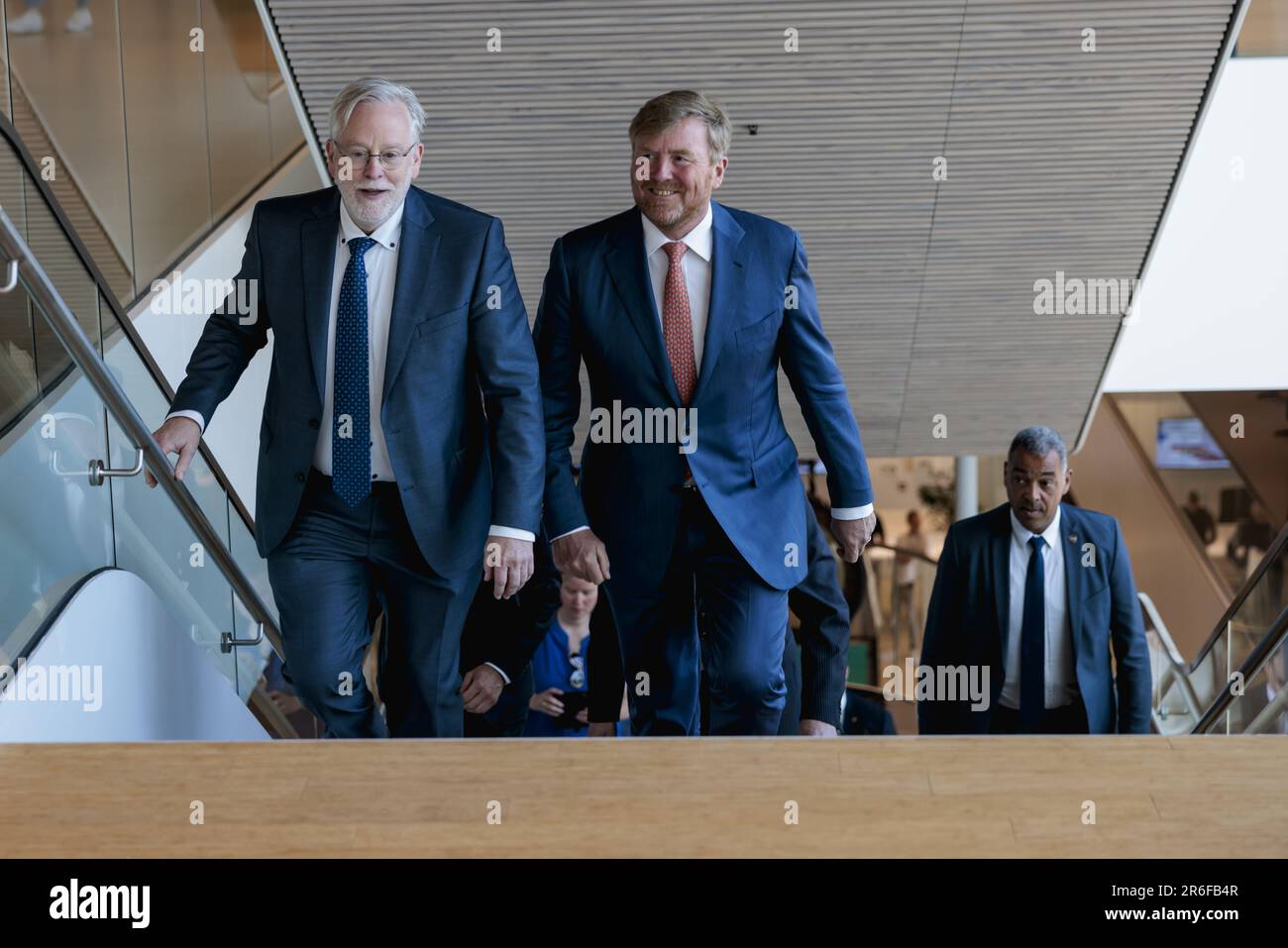 GELEEN - King Willem-Alexander during a working visit to the ...