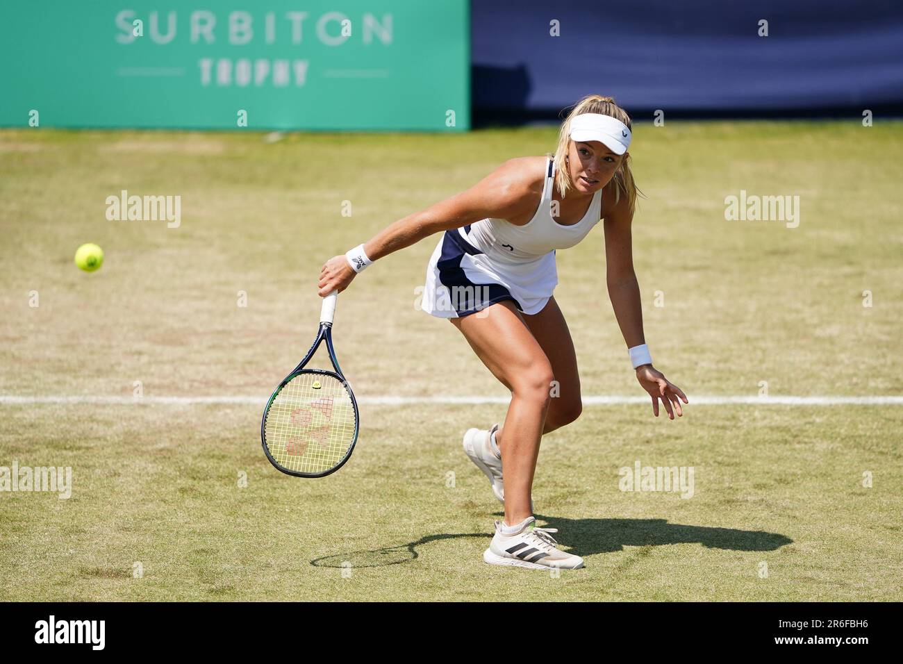 Great Britain's Katie Swan in action against Germany's Tatjana Maria ...