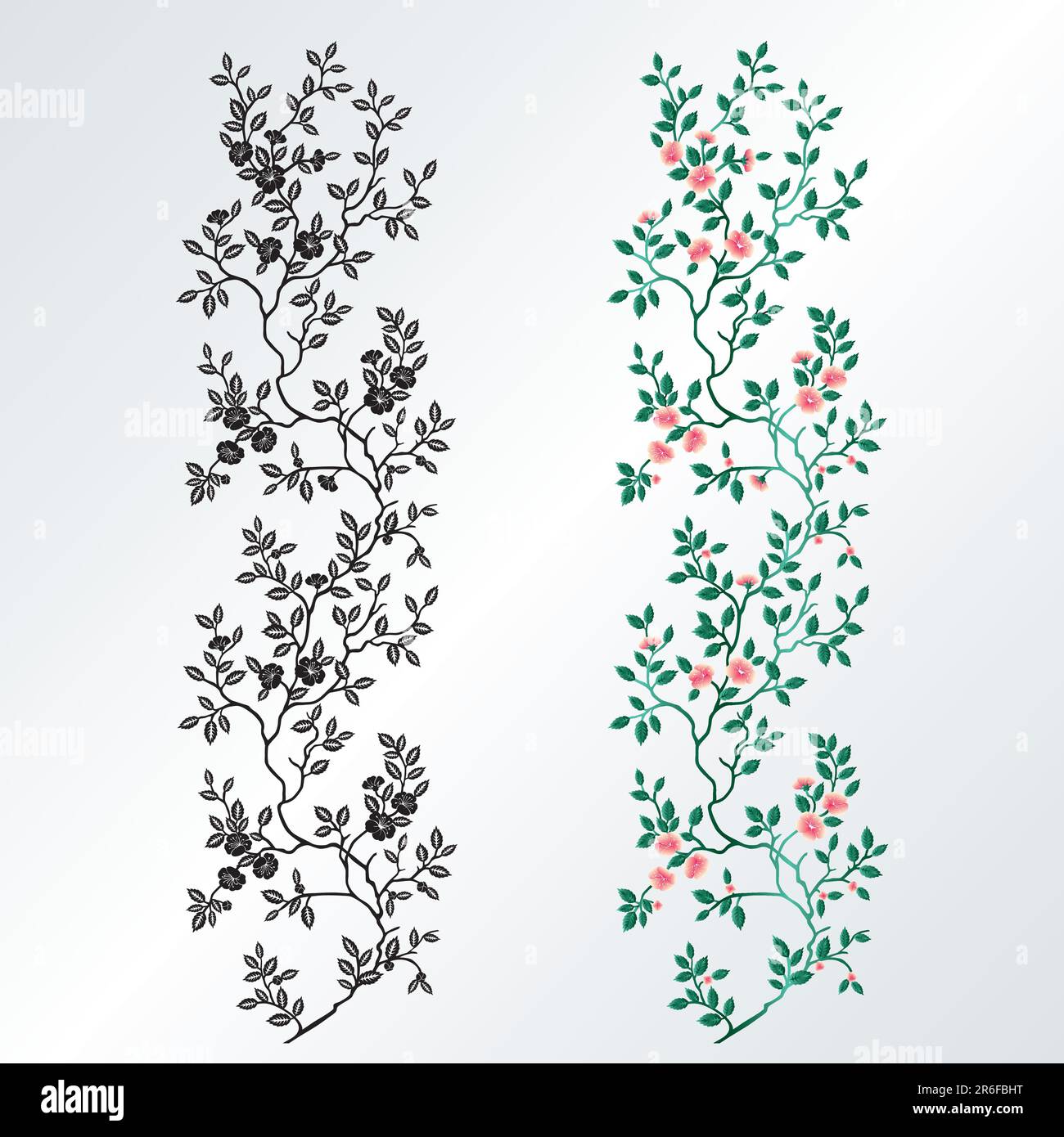 Vector illustration of floral design hi-res stock photography and ...