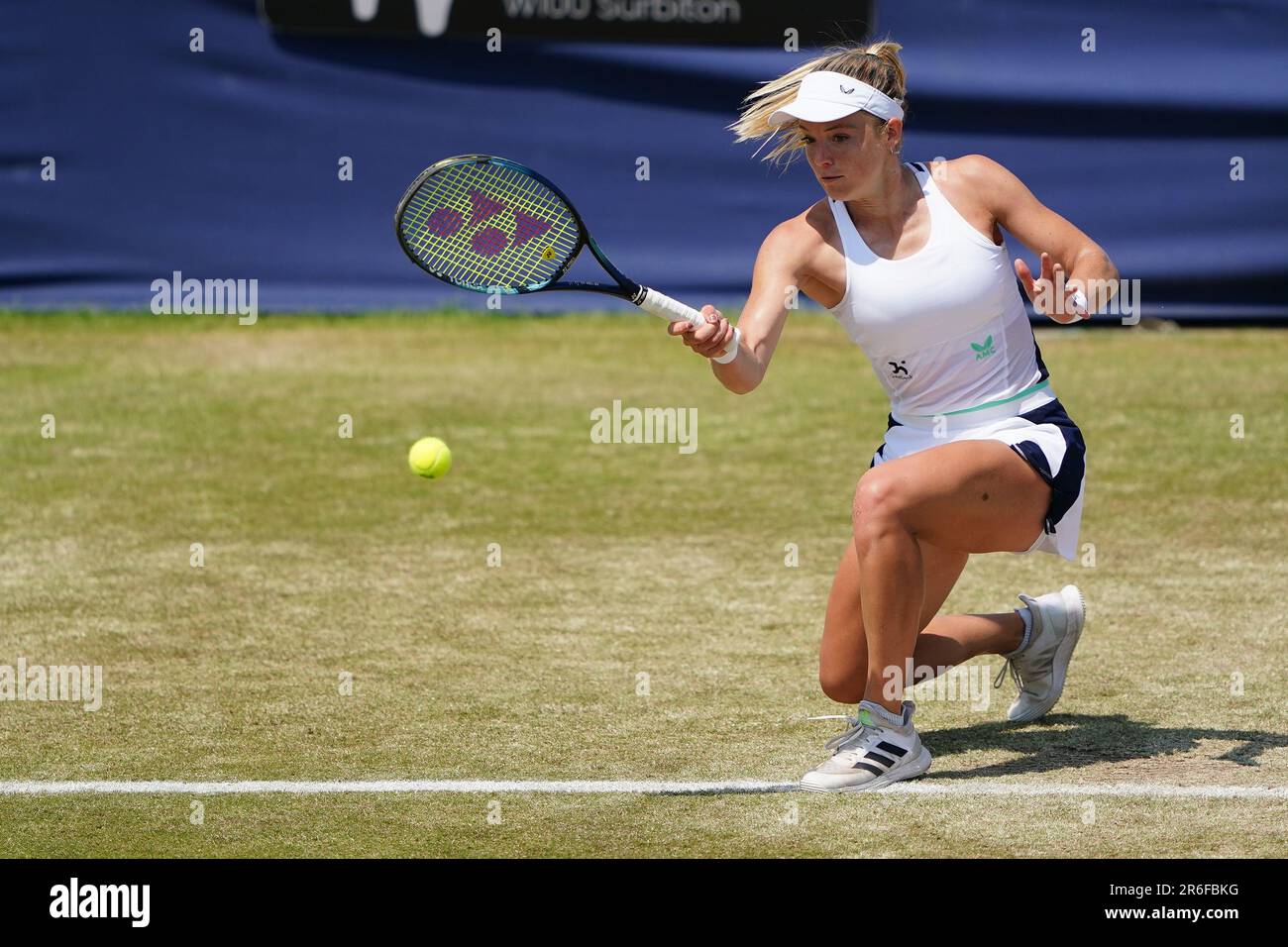 Great Britain's Katie Swan in action against Germany's Tatjana Maria ...