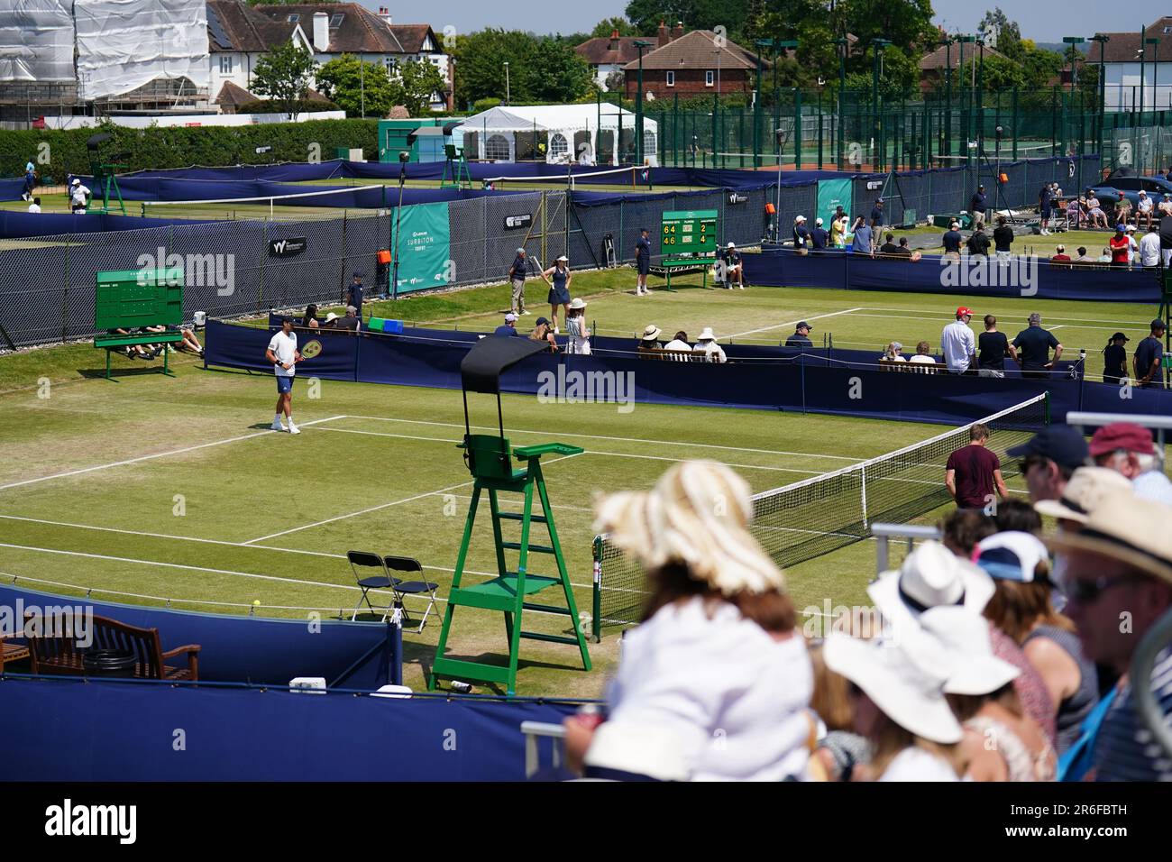 A general view of play during day five of the 2023 Lexus Surbiton ...