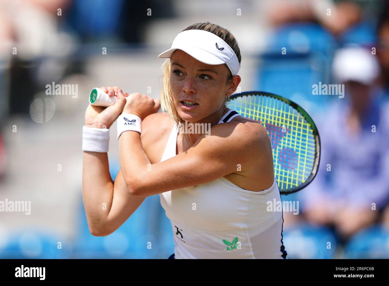 Great Britain's Katie Swan in action against Germany's Tatjana Maria ...