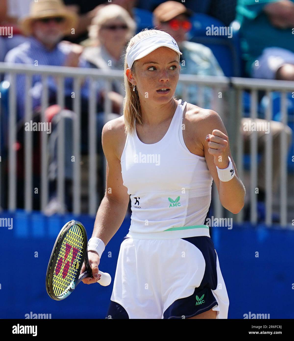 Great Britain's Katie Swan in action against Germany's Tatjana Maria ...