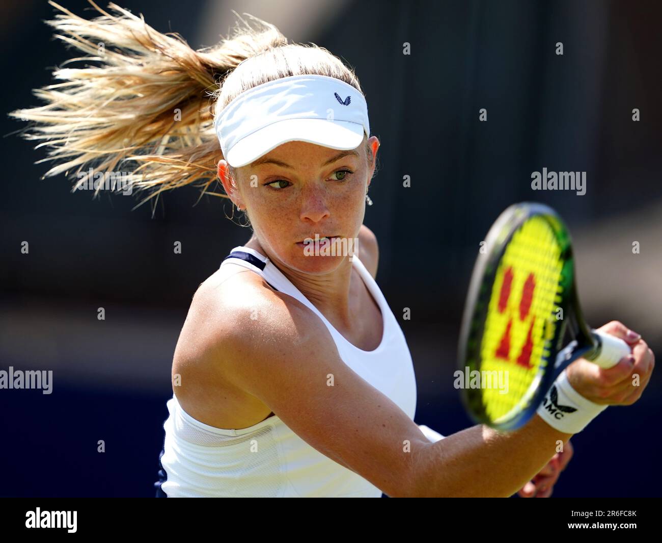 Great Britain's Katie Swan in action against Germany's Tatjana Maria ...