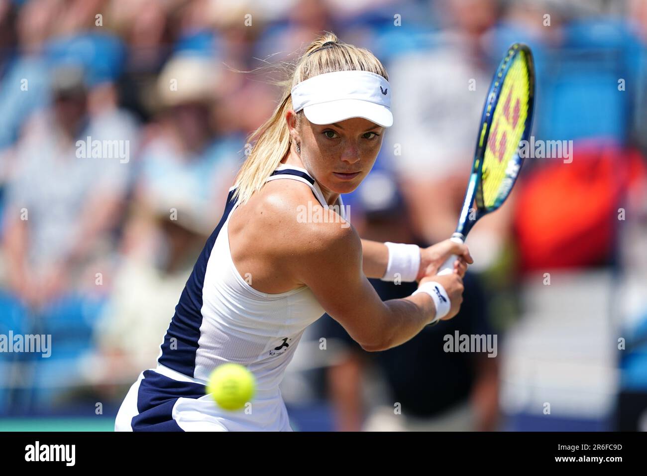 Great Britain's Katie Swan in action against Germany's Tatjana Maria ...