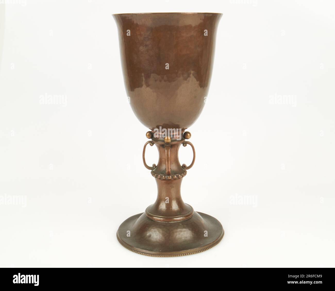 Antique 1900s Arts and Crafts Dryad Lester copper chalice Stock Photo ...