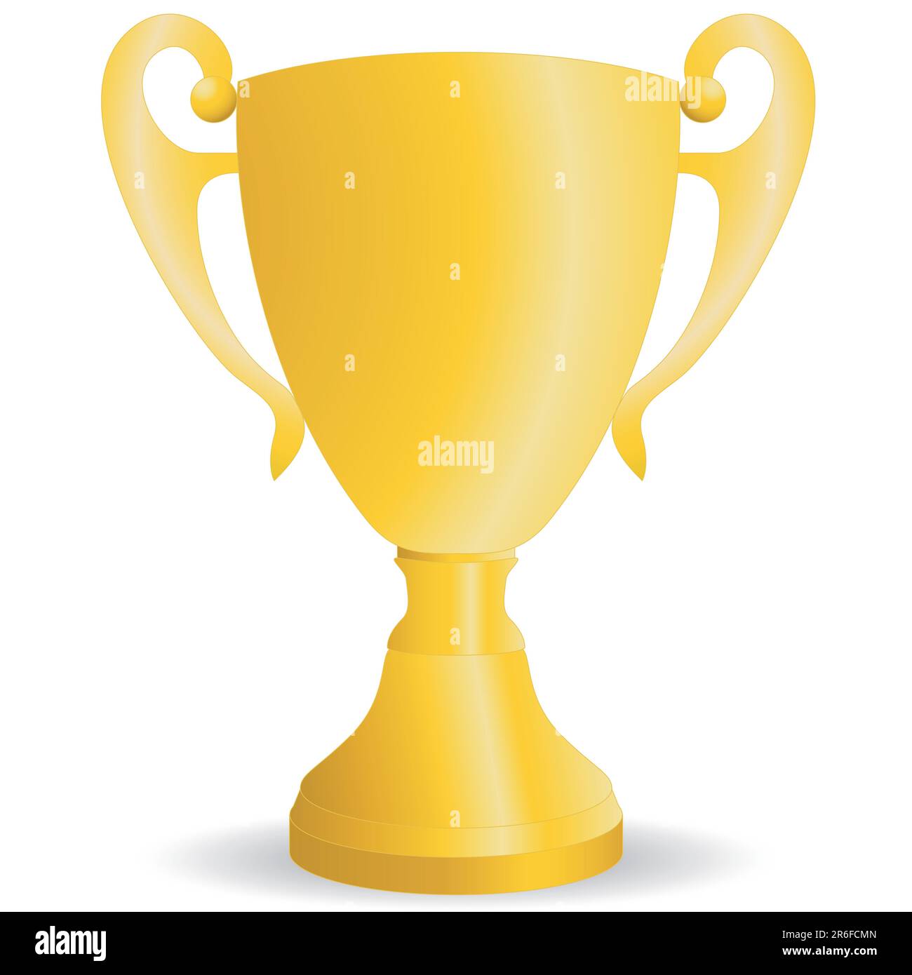golden trophy cup - vector illustration Stock Vector Image & Art - Alamy