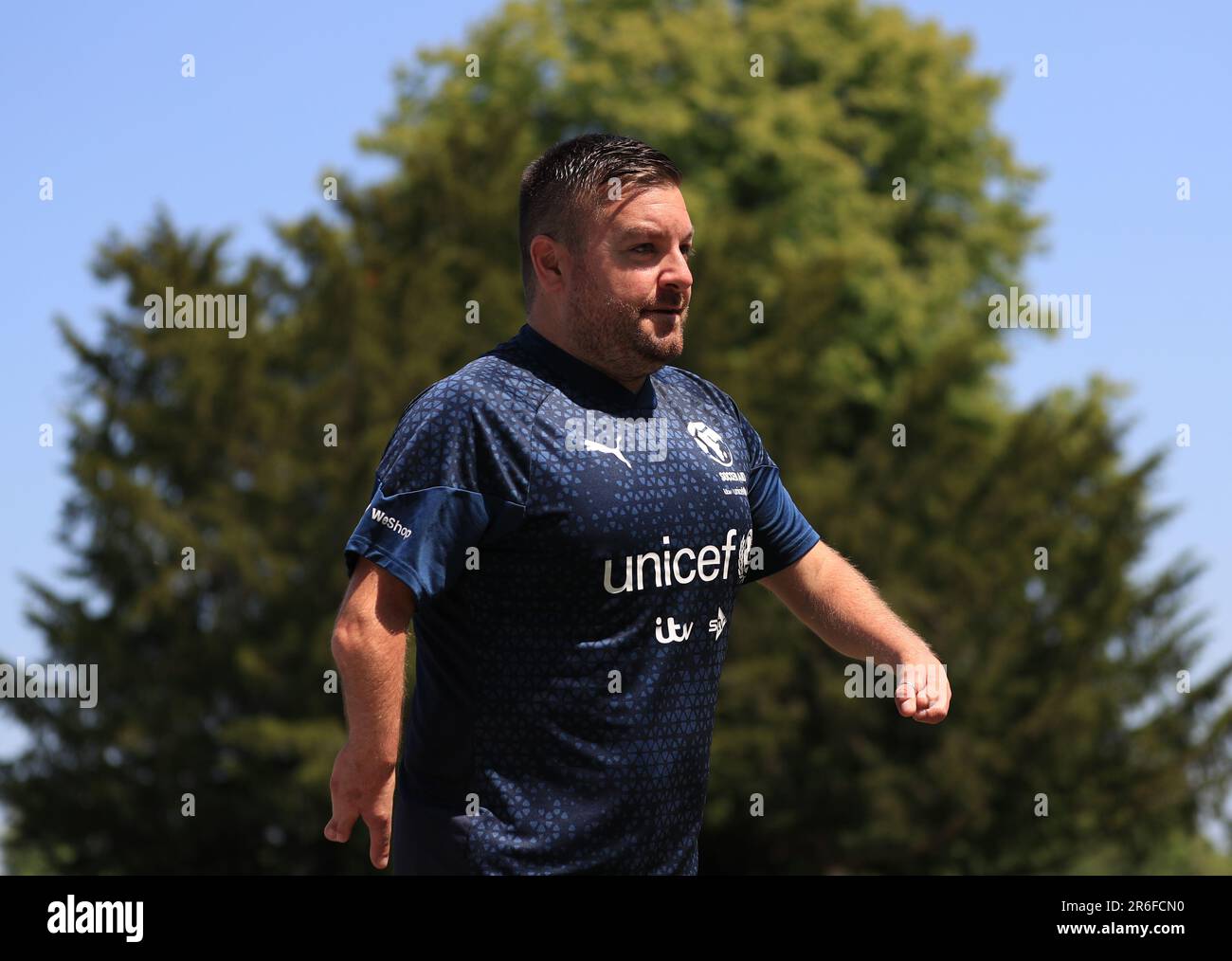 Alex Brooker during a training session at Champneys Tring ahead of the ...