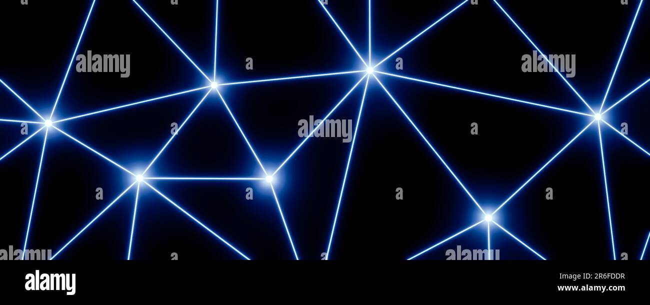 Abstract Background Science Technology Dot And Connect Line For Cyber Technology Futuristic And