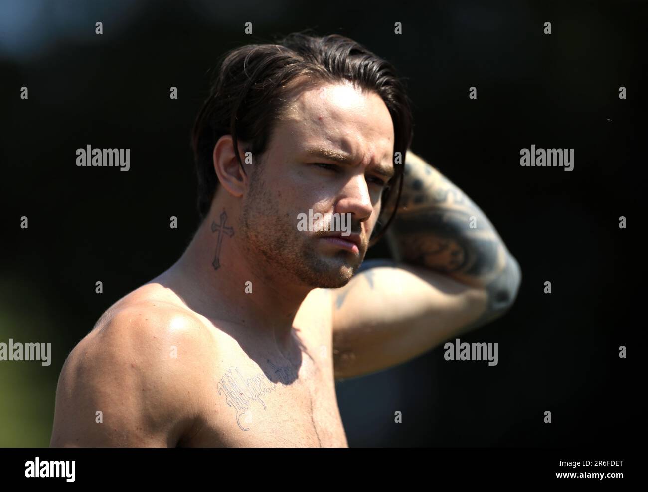 Liam Payne during a training session at Champneys Tring ahead of the ...