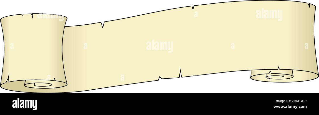 banner scroll spiral parchment paper Stock Vector Image & Art - Alamy