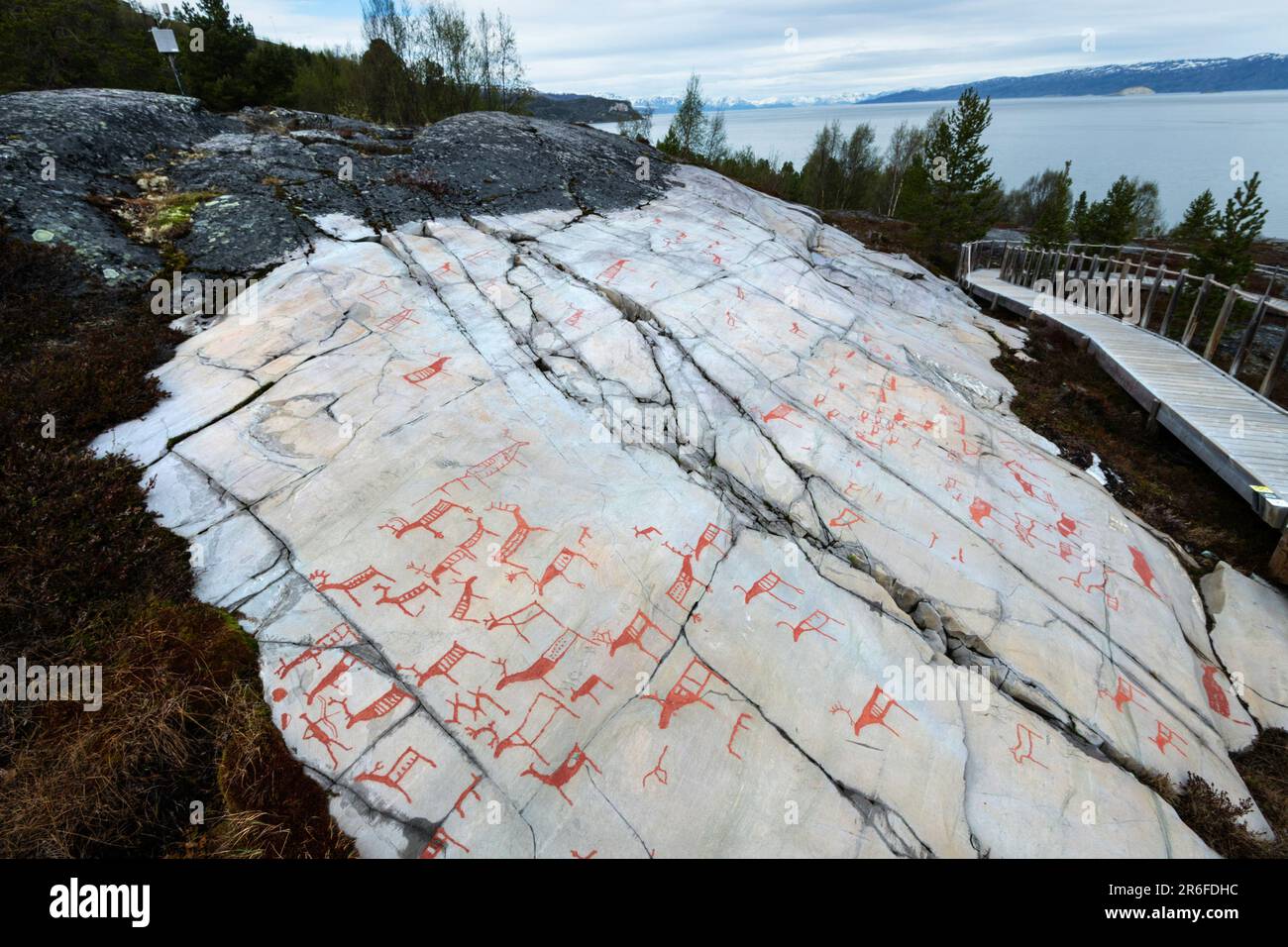 ancient rock carving, Alta Finnmark, Norway Stock Photo - Alamy