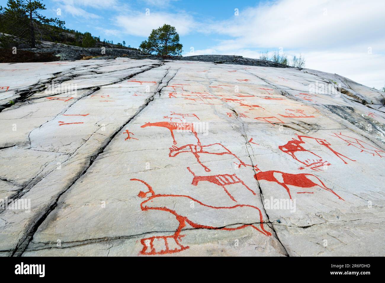 ancient rock carving, Alta Finnmark, Norway Stock Photo - Alamy