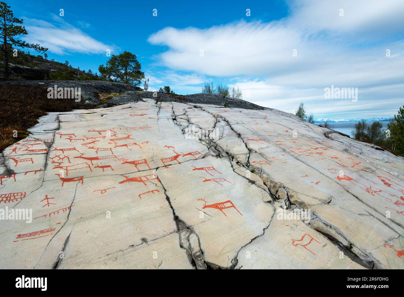 ancient rock carving, Alta Finnmark, Norway Stock Photo - Alamy