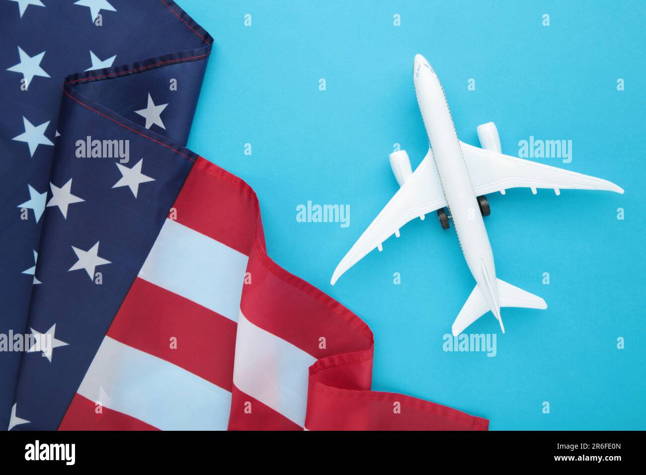 Toy airplane on american hi-res stock photography and images - Alamy