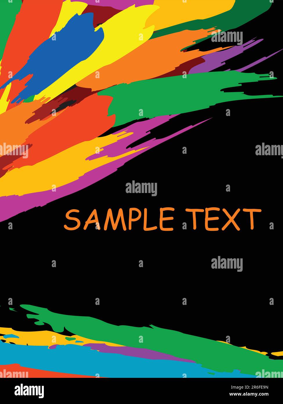 grunge colorful splashing, vector illustration Stock Vector Image & Art ...