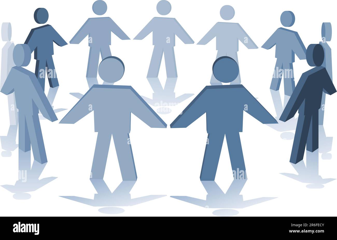 paperchain employee worker team teamwork Stock Vector Image & Art - Alamy