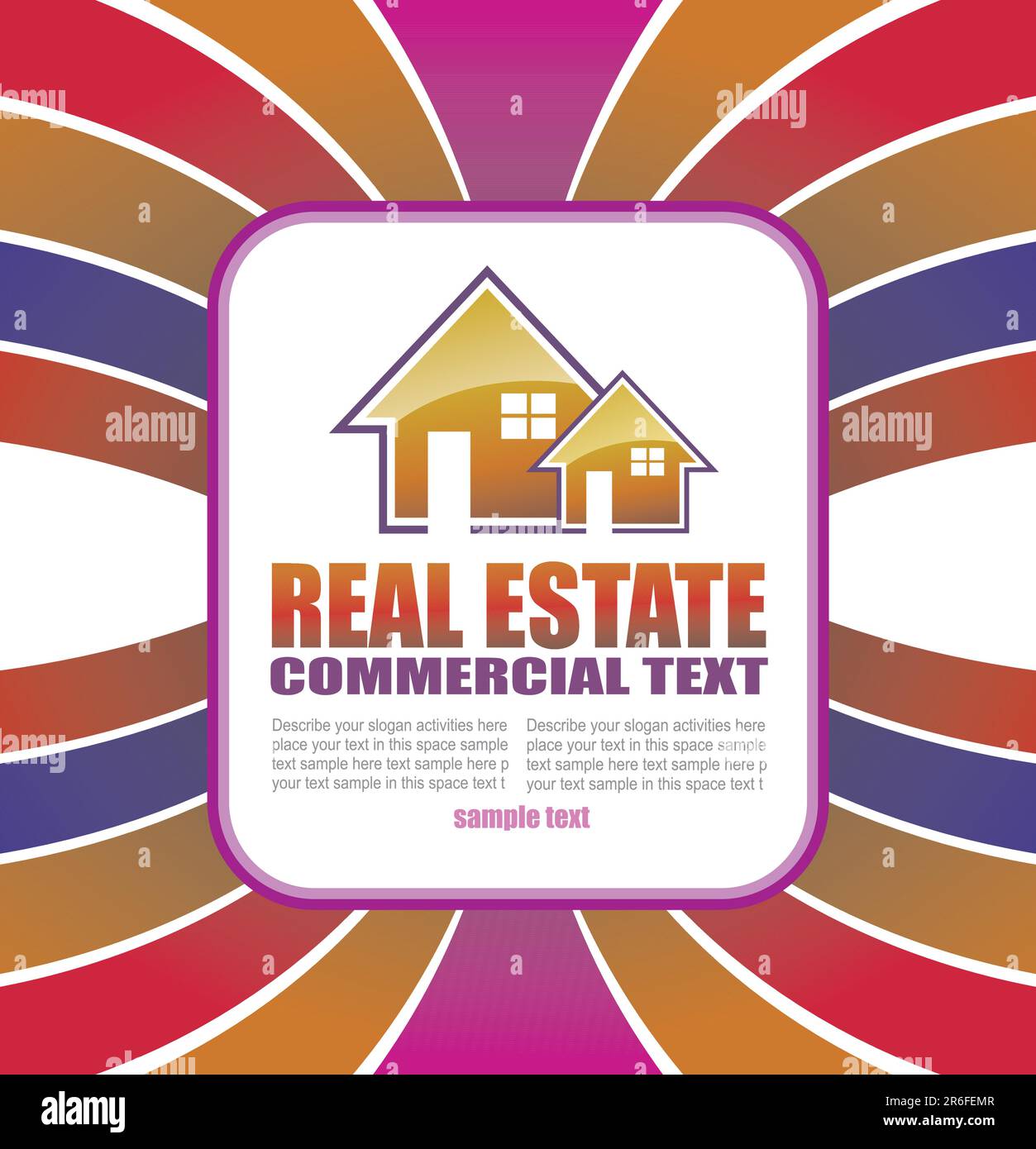 Abstract Real Estate Background for Brochure of flyers Stock Vector ...