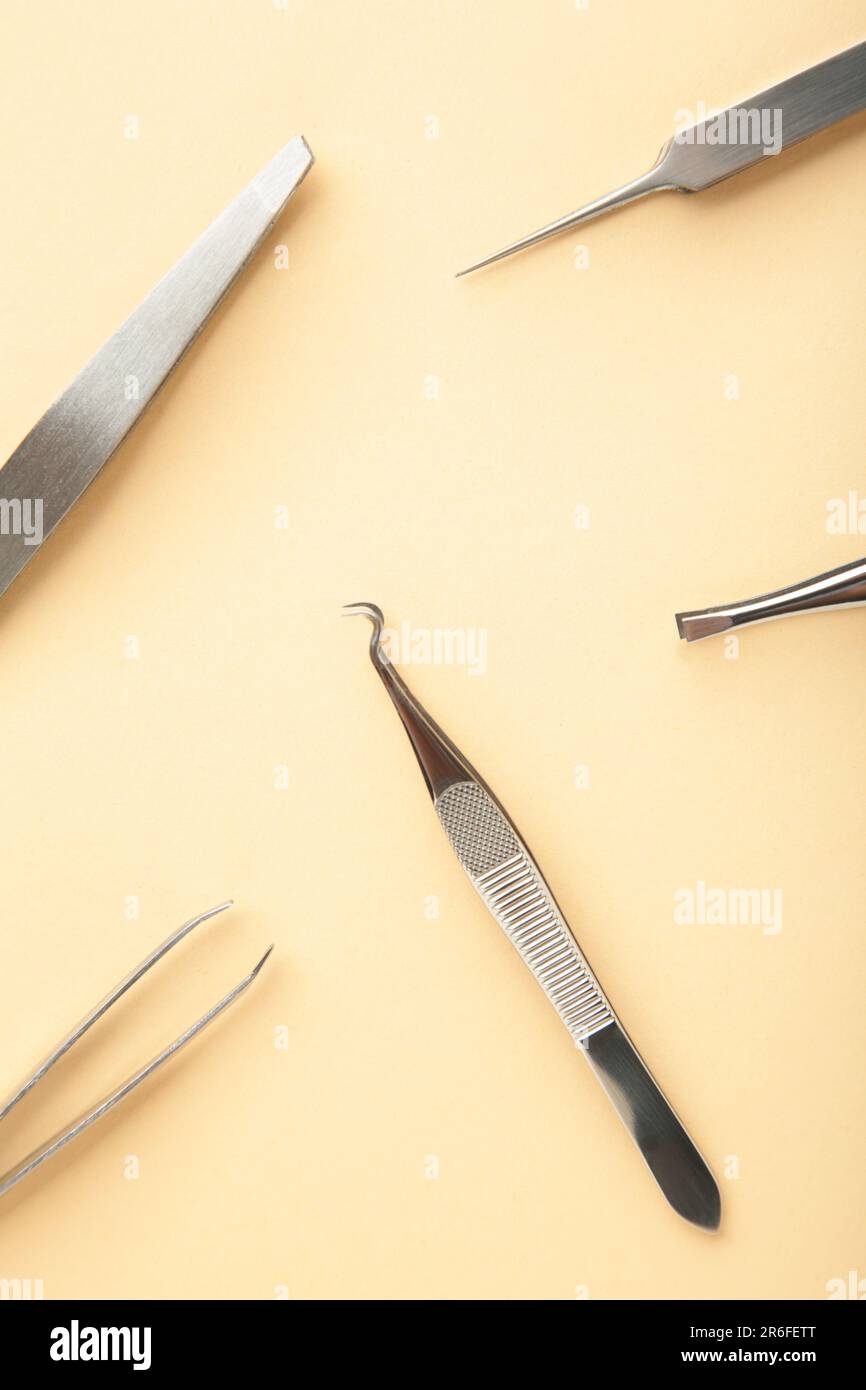 Beauty and fashion concept - tools for Eyelash Extension Procedure ...