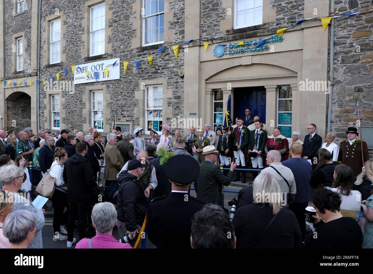 Hawick, UK. 09th June, 2023. Hawick Common Riding 2023, The principals ...