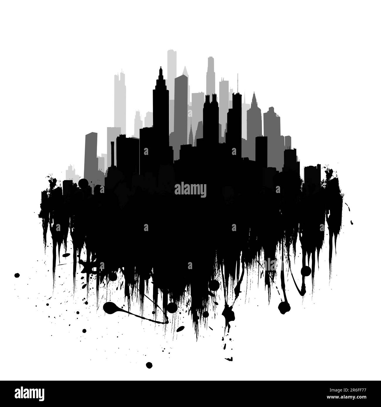 Vector illustration of urban skylines Stock Vector Image & Art - Alamy