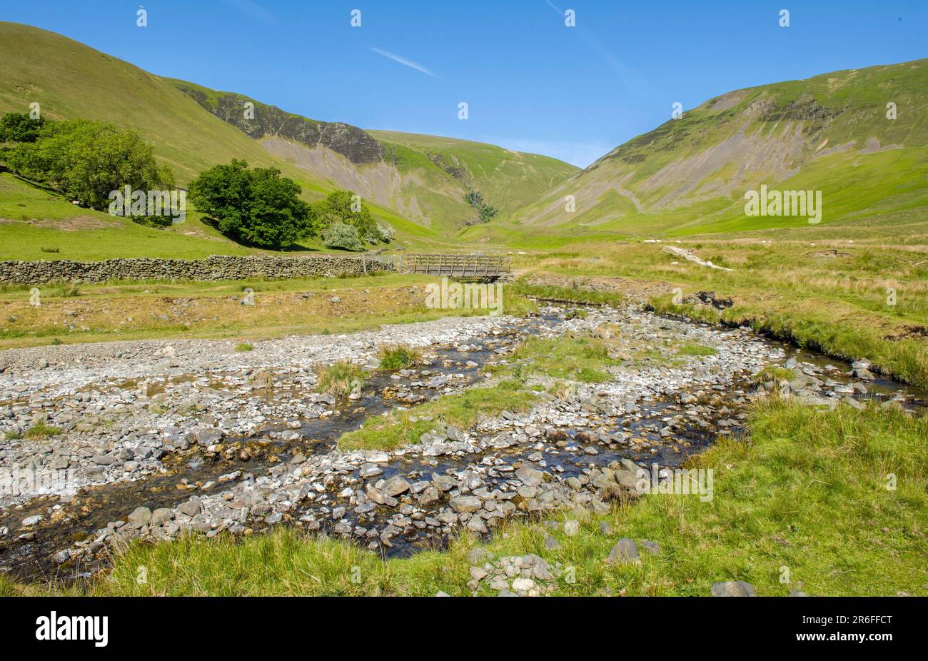 A stunning view up to Cautley Spout in the valley of Garsdale on a ...