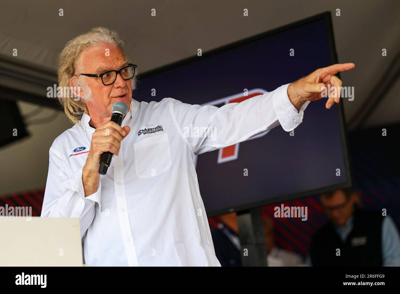 Le Mans, France. 09th June, 2023. Larry Holt, Multimatic CEO, portrait ...
