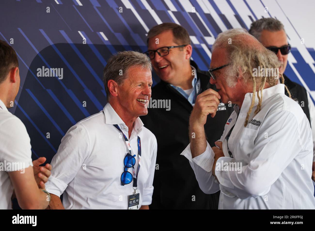 Le Mans, France. 09th June, 2023. Malcolm Wilson and Larry Holt ...