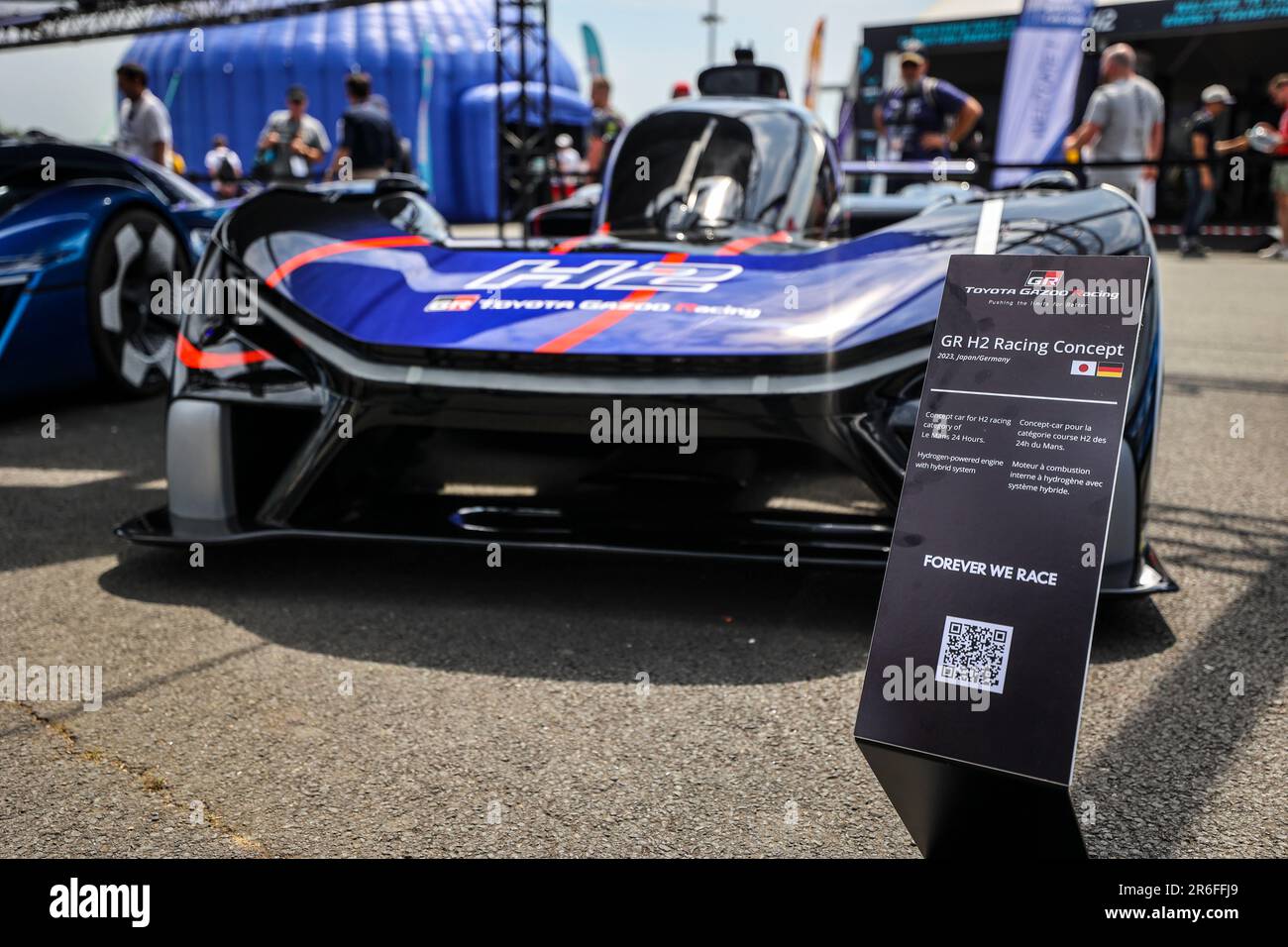 Le Mans, France. 09th June, 2023. Toyota GR2 H2 Hydrogen Racing Concept ...