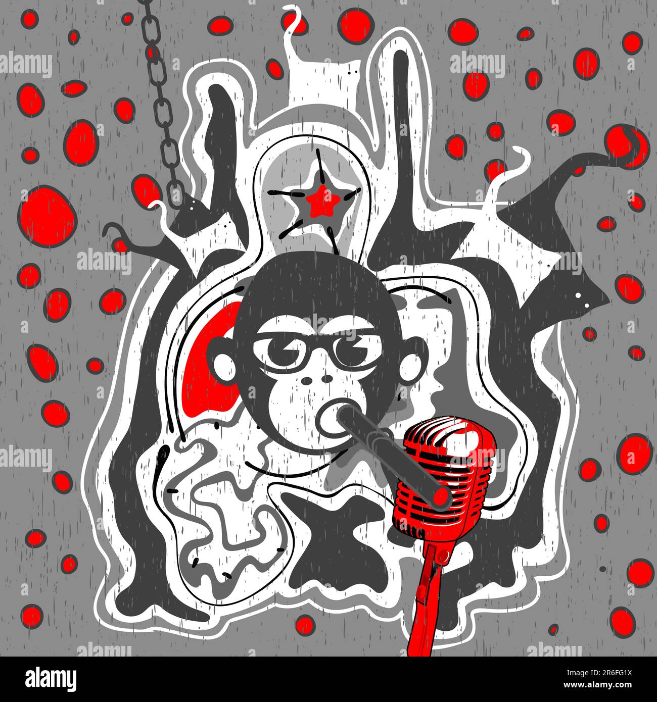 Adult monkey picture Stock Vector Images - Alamy