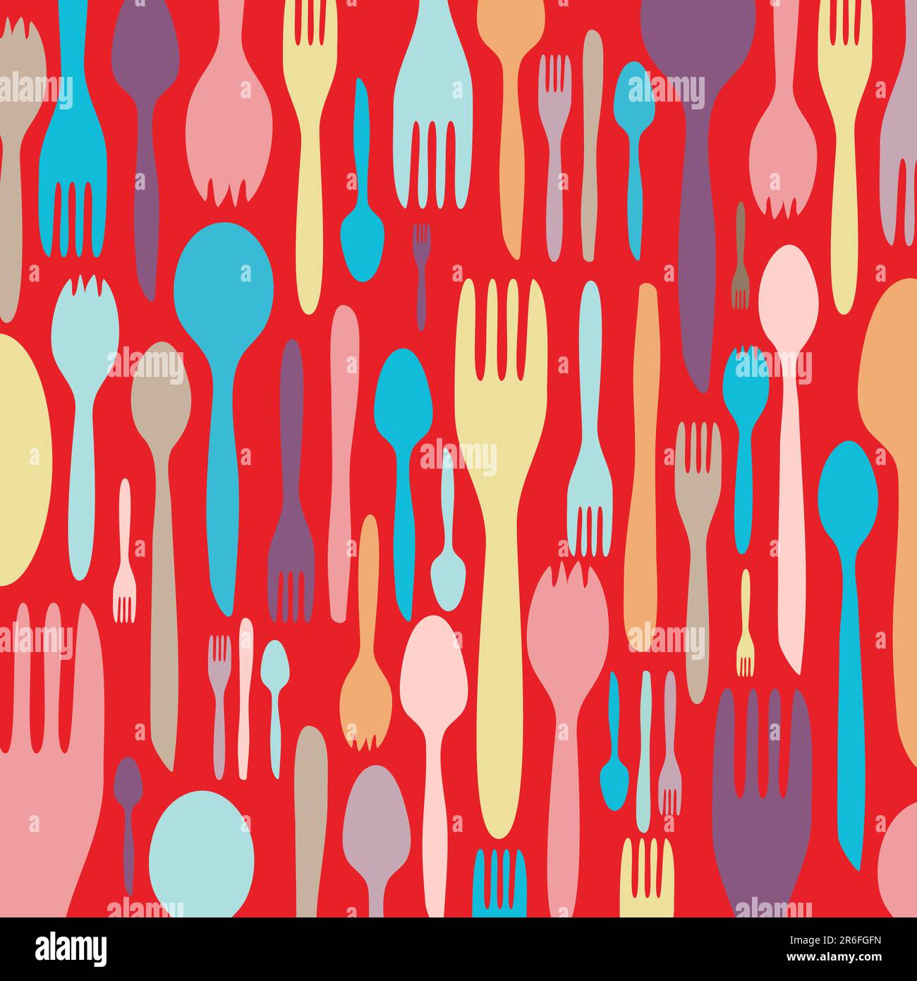 Food - restaurant - menu design with cutlery silhouette Stock Vector ...